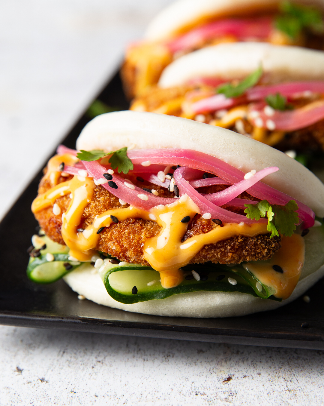 Coconut Sriracha Chicken Bao Buns – Cook with B…
